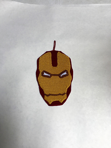 Ravelry: Iron Man Applique | Ornament pattern by Regina Rioux