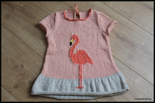 Ravelry: robe n°19 robe flamant rose pattern by Phildar Design Team