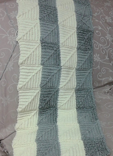 Ravelry: Random Mitered Squares Throw pattern by Janet LaRandeau
