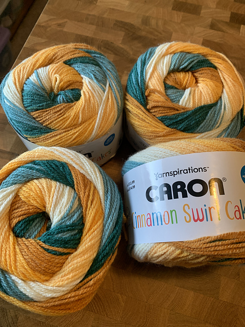 Ravelry: Caron Cinnamon Swirl Cakes