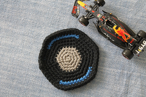 Ravelry: Formula One Tire Coasters pattern by Andrea Nyholm