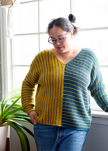 Ravelry: Perpendicular Pullover pattern by Laura Chau
