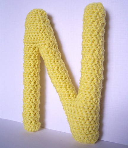 Ravelry: Capital N Alphabet Letter Pattern pattern by Lauraslefthook