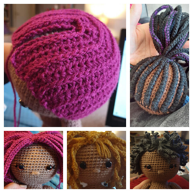 Ravelry: Weebee Doll - Most Versatile Hair Cap pattern by Laura Tegg
