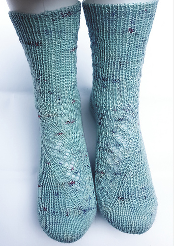 Ravelry: Winding Path Lace Socks pattern by Laura Whittington (Knitting ...