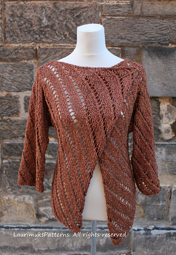 Ravelry: Rowan Summer Tweed wrap pattern by Laurimuks patterns