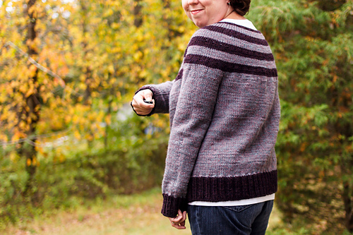 Ravelry: Striped Yoke Cardigan pattern by Lisa Clarke