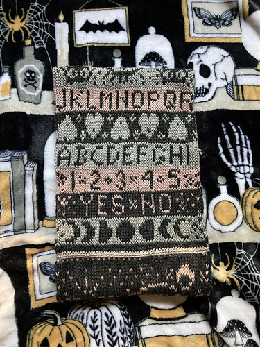 Ravelry: Spirit Board Cowl (Ouija/Talking board) pattern by Nova Hanson