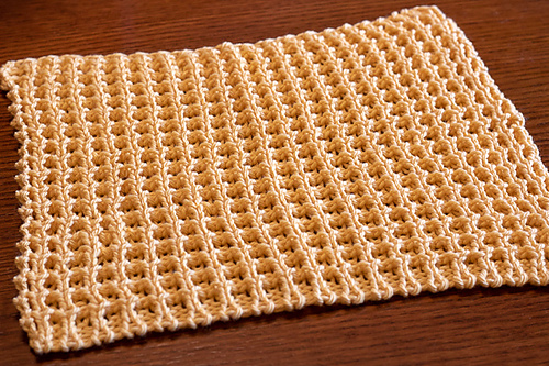 Ravelry: Bulky Waffle Cloth pattern by LD Knitwear
