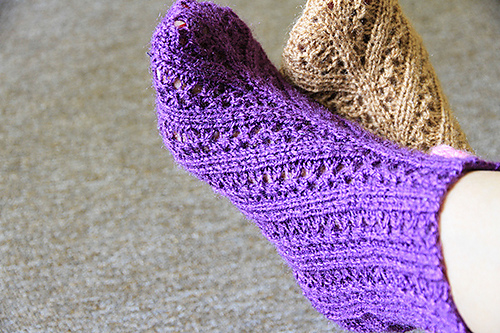 Ravelry: Double Lace Rib Seamless Slipper pattern by Dolly Laishram ...