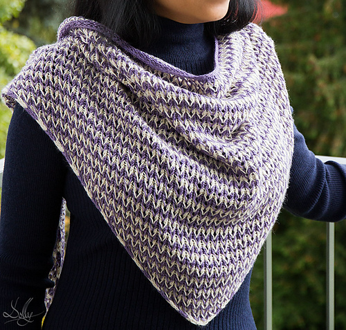 Ravelry: Lavender Fragrance Shawl pattern by Dolly Laishram Bhardwaj