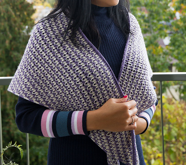 Ravelry: Lavender Fragrance Shawl pattern by Dolly Laishram