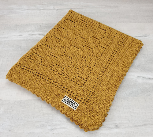 Ravelry: "Bee Cozy" Filet Crochet Baby Blanket pattern by D Maunz