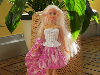 Ravelry: Crochet top, skirt and scarf for 12-inch doll pattern by Elena ...