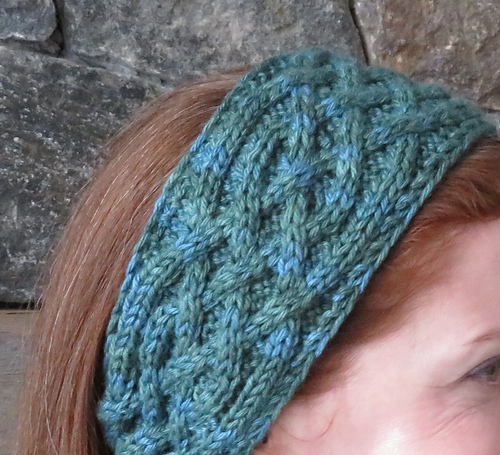 Ravelry: Cabled Headband with Saxon Braid pattern by Lena Mathisson