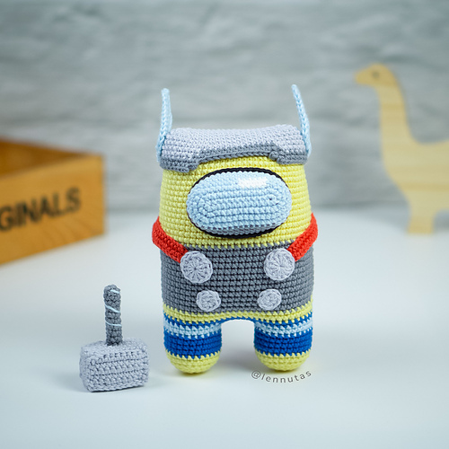 Ravelry: Among Us Thor pattern by Thao Nguyen Lennutas