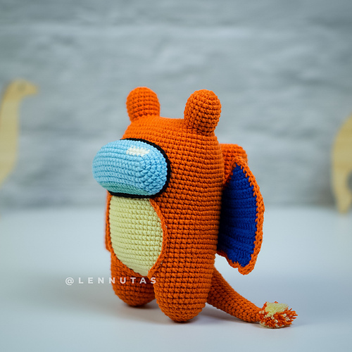 Ravelry: Among Us Charizard Pokemon pattern by Thao Nguyen Lennutas