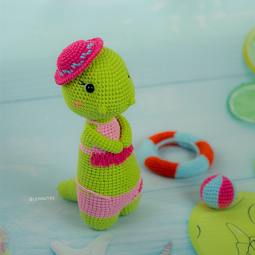 Ravelry: Ruby Dinosaur Summer Style pattern by Thao Nguyen Lennutas
