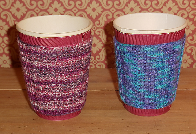 Ravelry: Sock Yarn Cup Cosy pattern by Lesley Jones