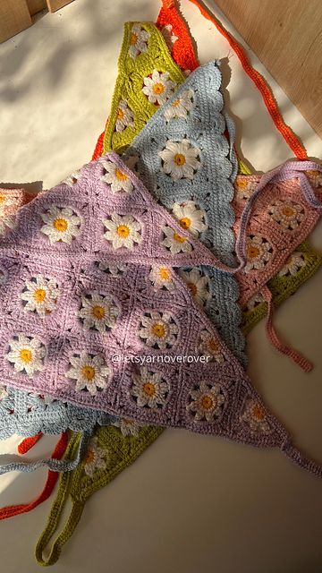 Ravelry: Flower Bandana pattern by Duong Nguyen
