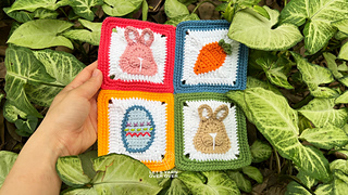Ravelry: 3 Easter Granny Squares pattern by Duong Nguyen