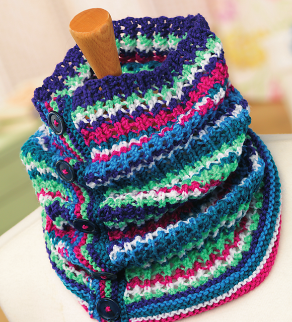 Ravelry: Stripy Snood pattern by Helen Ardley