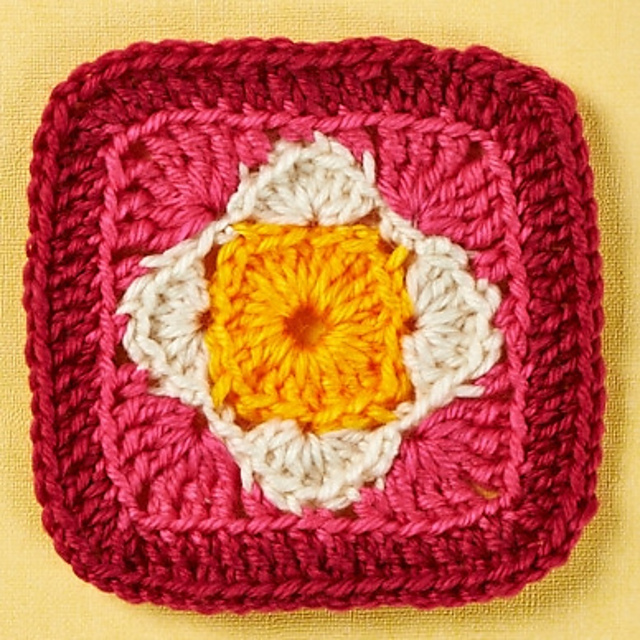 Ravelry: Granny Square Club: Twist square pattern by Irene Strange