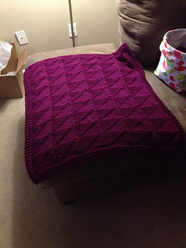 Ravelry: Diagonal Texture Baby Blanket pattern by JoAnne Turcotte