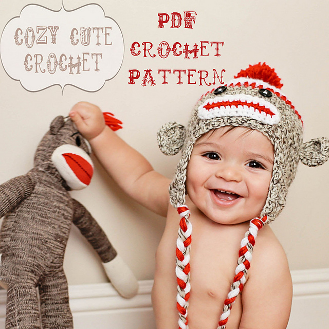 Ravelry: Sock Monkey Hat pattern by Cozy Cute Crochet