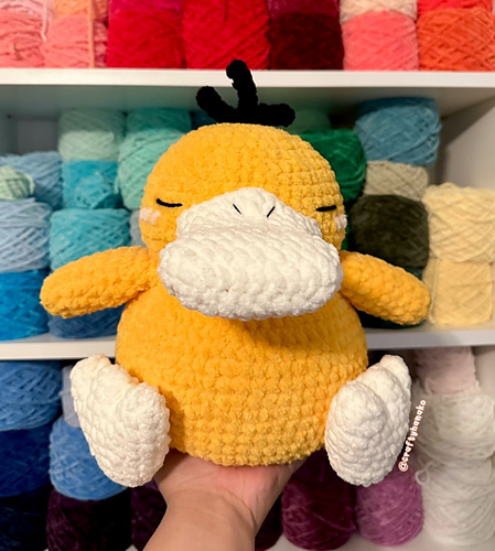 Ravelry: Sleepy Psyduck pattern by Kaylin Liang