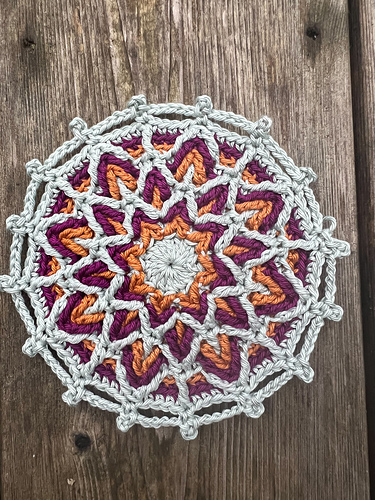 Ravelry: Festive Mandala Coaster pattern by Tatsiana