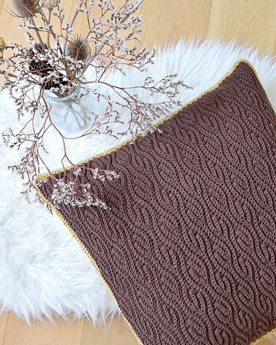 Ravelry: Curly Branches Square pattern by Tatsiana