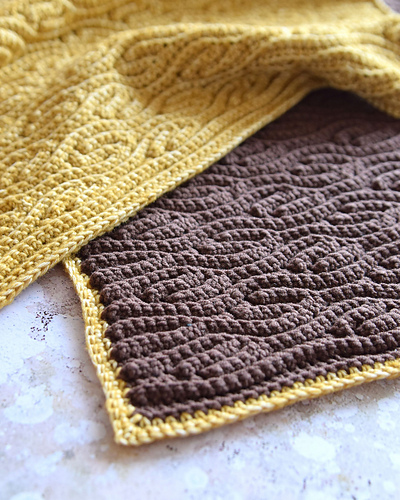 Ravelry: Curly Branches Square pattern by Tatsiana