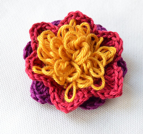 Ravelry: Loopy Flower Tutorial pattern by Tatsiana