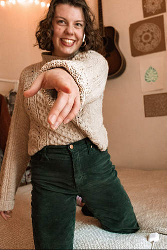 Ravelry: Vintage Cabled Sweater pattern by Lillian Olson