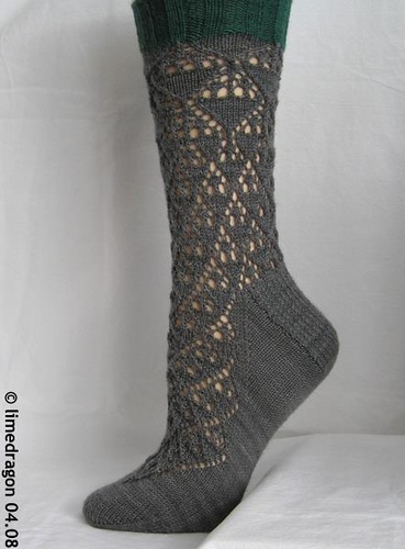Ravelry: Florentine Lace Sock pattern by h. e. wintermute