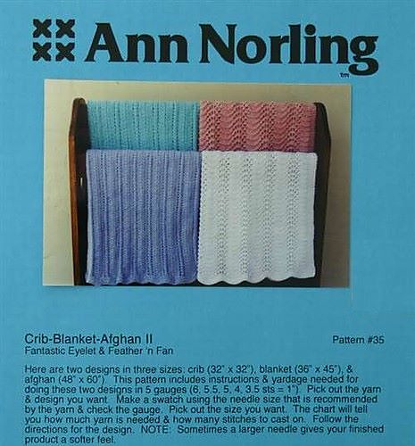 Ravelry: Ann Norling #35, Crib-Blanket-Afghan II - patterns