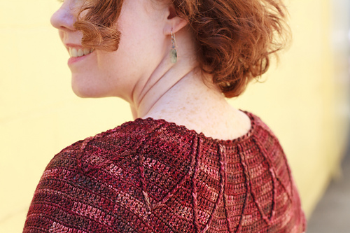 Ravelry: Piped Petals Cardigan pattern by Linda Permann