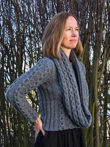 Ravelry: Cable Round Sweater pattern by Linda Marveng