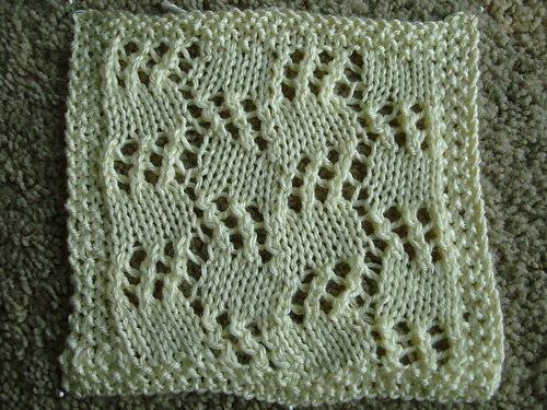 Ravelry: Checkered Lace Square pattern by Lindsey Melvin