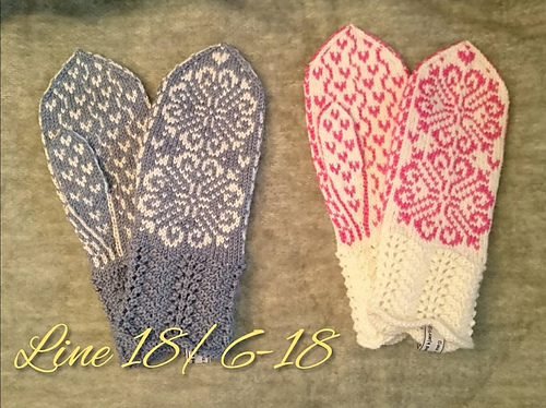 Ravelry: Synnøvevotten pattern by Line Johansen