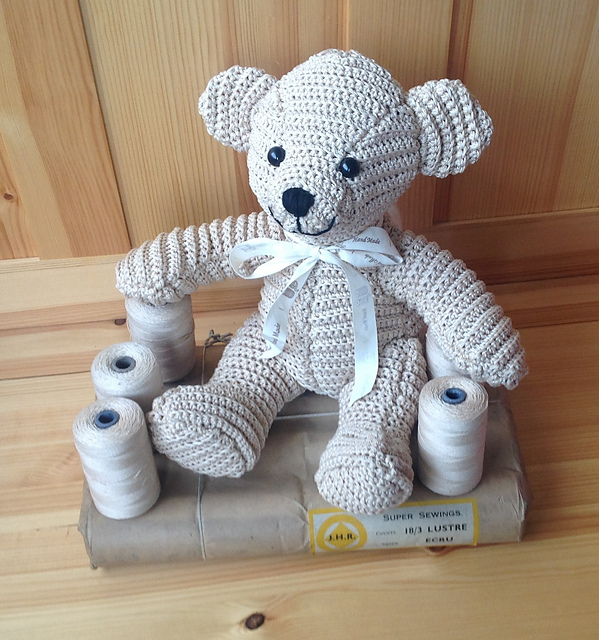 Ravelry: Denton Cotton Bear pattern by Linda Morris Tomlin