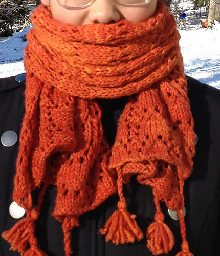 Ravelry: Snowdrop Lace Scarf pattern by Lisa McFetridge