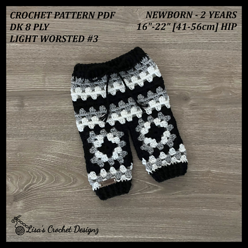 Ravelry: Granny Square Baby Pants pattern by Lisa Boyd
