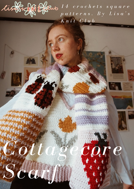 Ravelry: Cottagecore Scarf pattern by Lisa Schipperijn