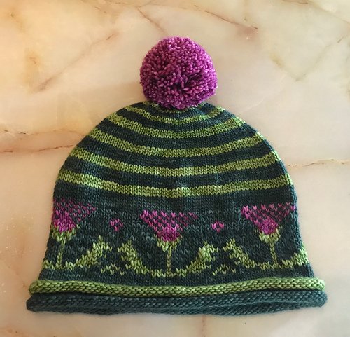 Ravelry: Muir Glenn Thistle Hat pattern by Lisa McFetridge