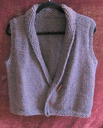 Ravelry: Shawl Collared Vest pattern by Kathy Perry