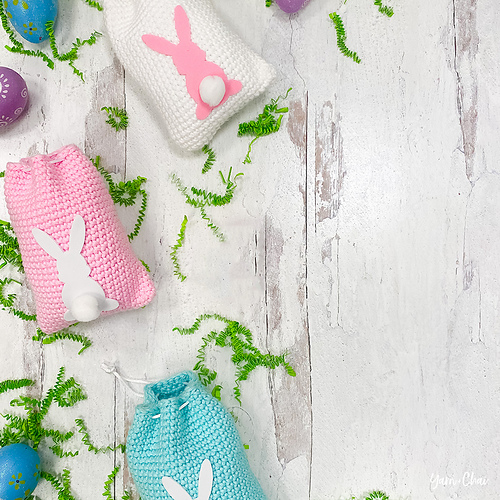 Ravelry: Easter Bunny Treat Bag pattern by Rebecca Langford