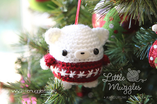 Ravelry: Little Muggles Baby Bear Ornament pattern by Little Muggles