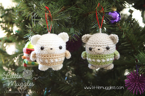 Ravelry: Little Muggles Baby Bear Ornament pattern by Little Muggles
